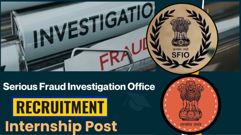 SFIO Recruitment Apply Online for Paid Internship