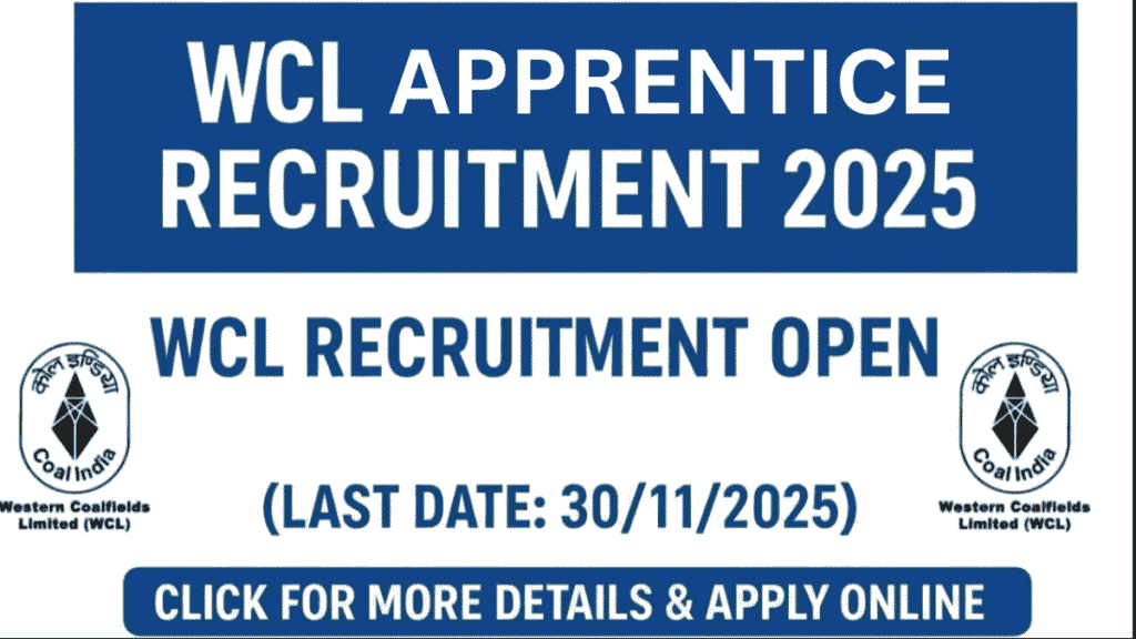 Western Coalfields (WCL) Apprentices Recruitment 2025 PDF Out - Apply ...
