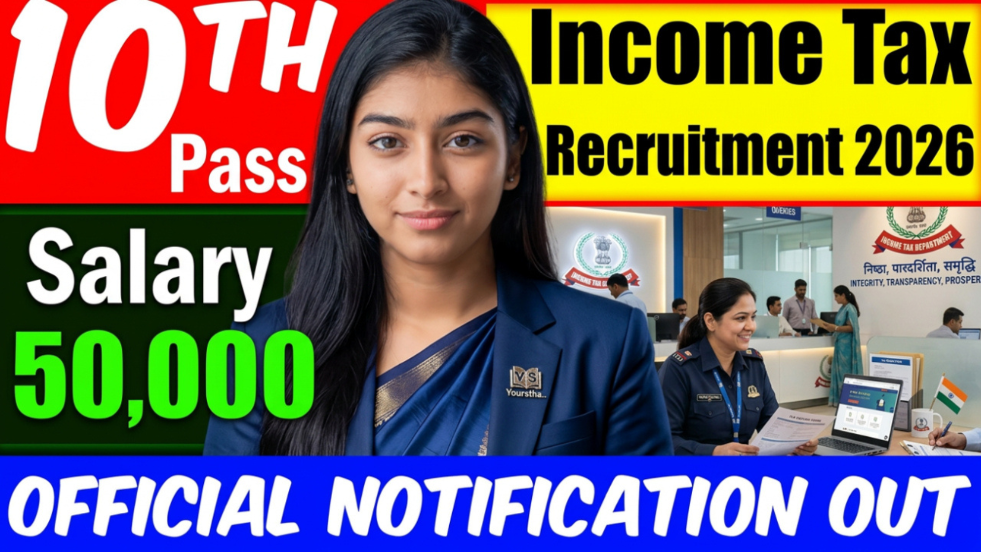 Income Tax Department Recruitment 2026 | Free Application | All India ...